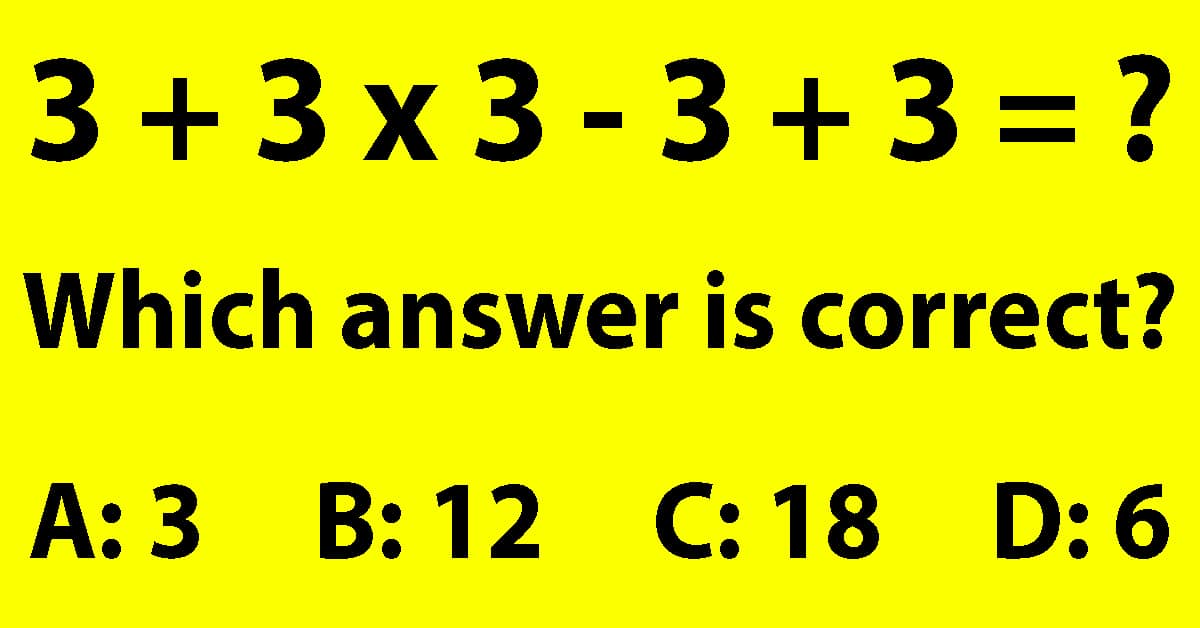 Can You Solve This Tricky Math Problem 